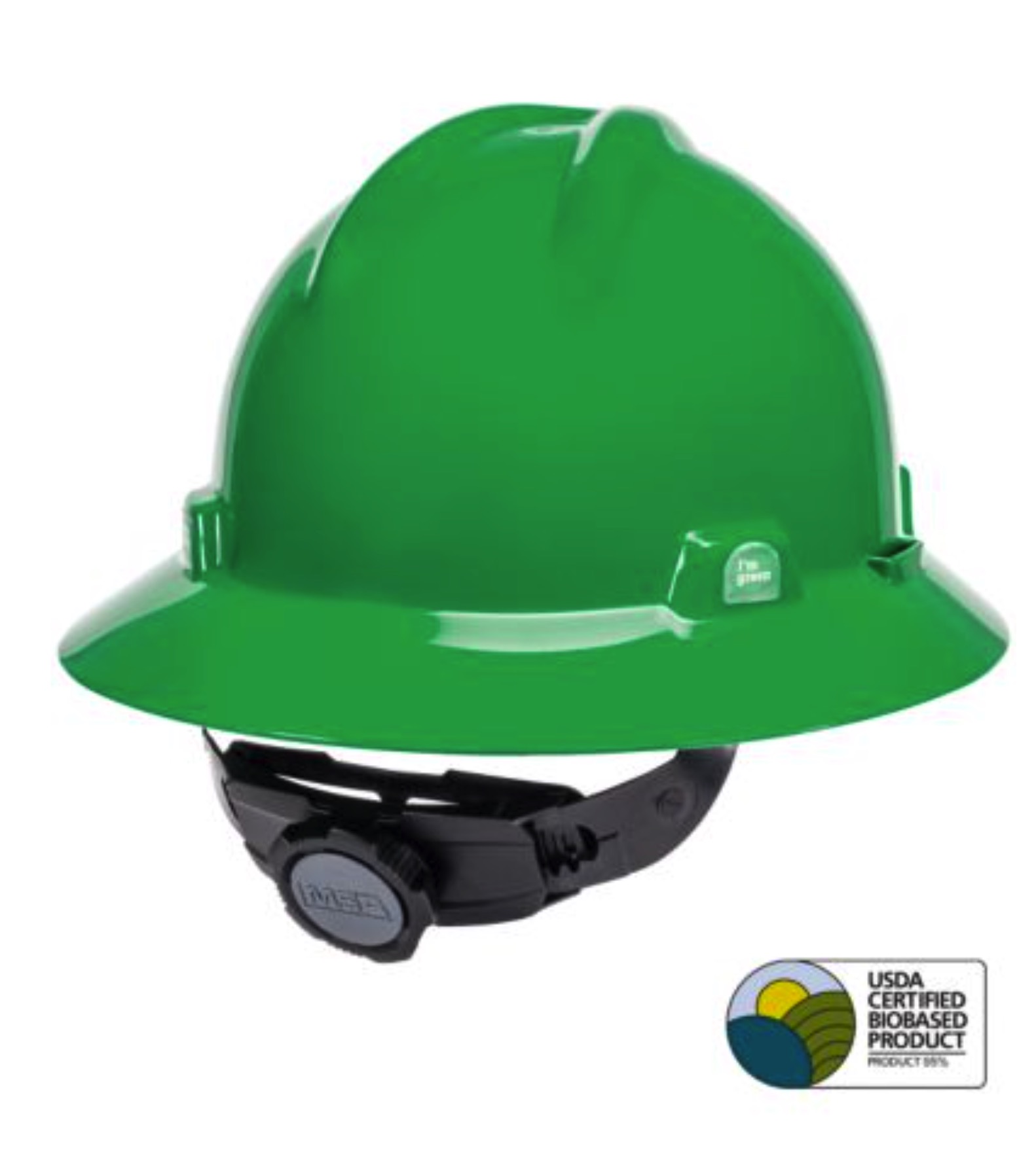 V-Gard® GREEN Full Brim Hard Hats - ULTRA-SEER INC.